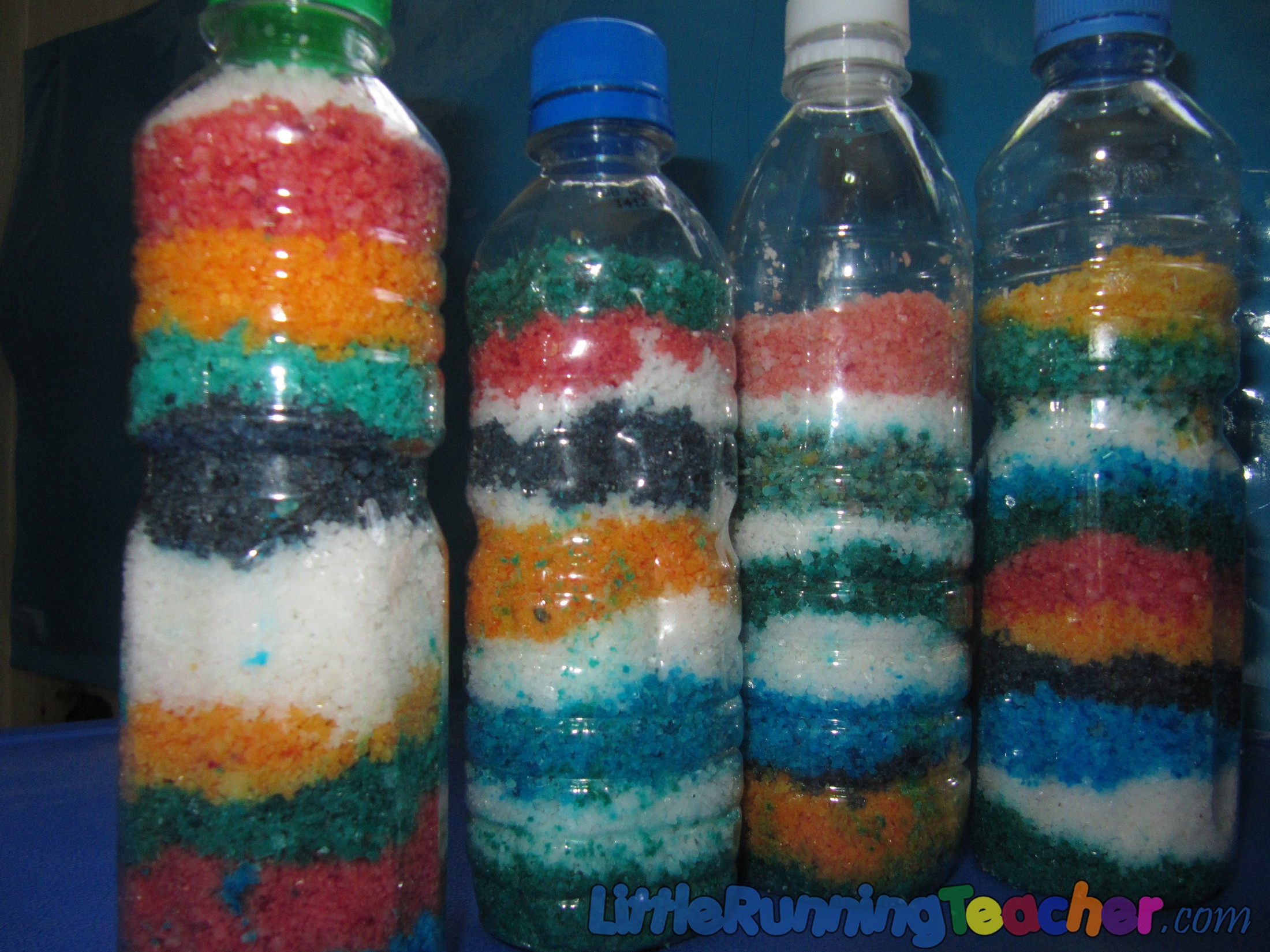 Sand Bottles with Rock Salt « Little Running Teacher